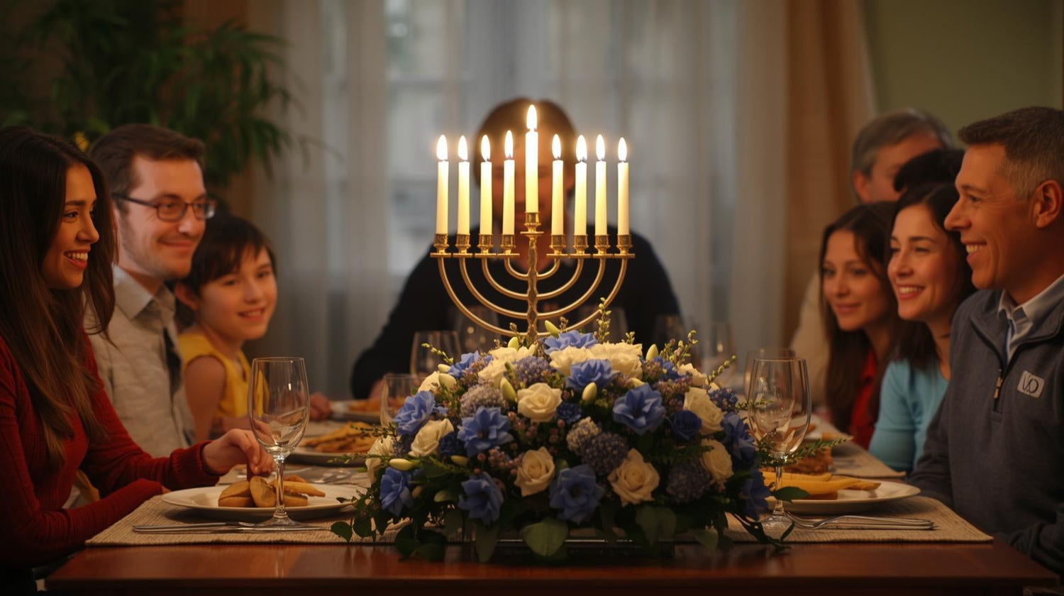 Blossoms of Light: Elevate Your Hanukkah Celebration with Stunning Blu ...